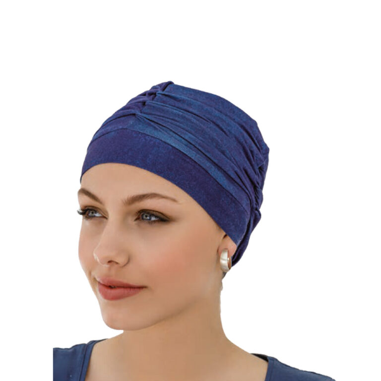 Bonnet Turban Chimio Confort et Volume Marine