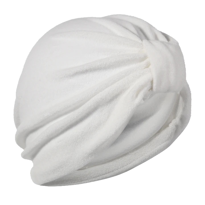 Bonnet Turban Eponge Blanc